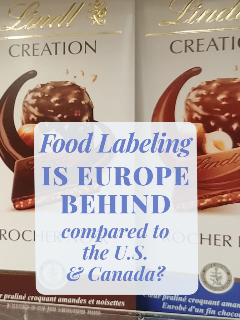Is Europe Behind Canada or the USA re: Food Nutrition Labeling ...